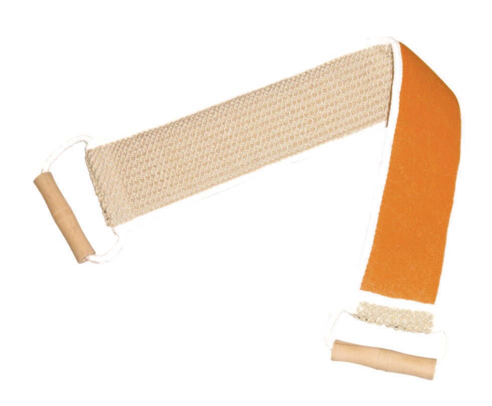 York Мочалка из сизаля лента с деревянными ручками