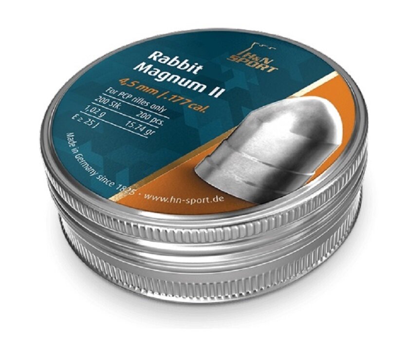Пули для пневматики H&N Rabbit Magnum II 4,5 мм, 1,02 грамм, 200 штук