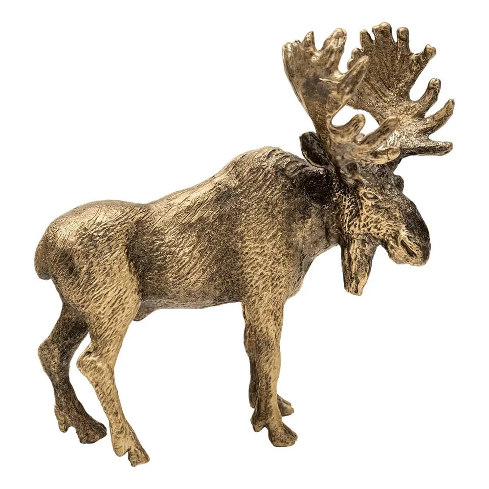 Фигурка из бронзы ручной работы "Лось сохатый"