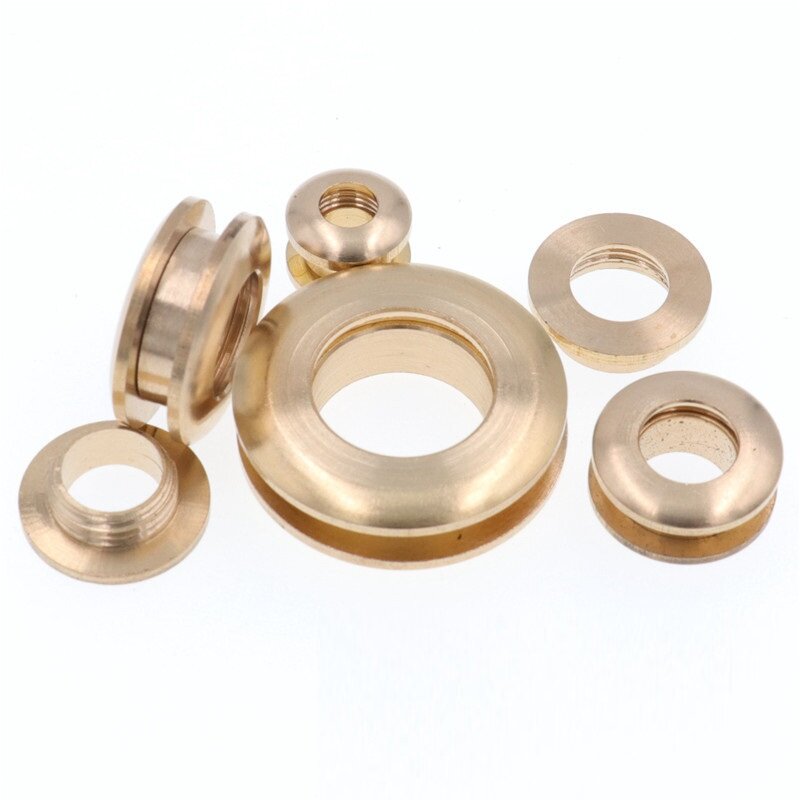 Люверсы резьбовые латунь 20х10 мм, 5 шт