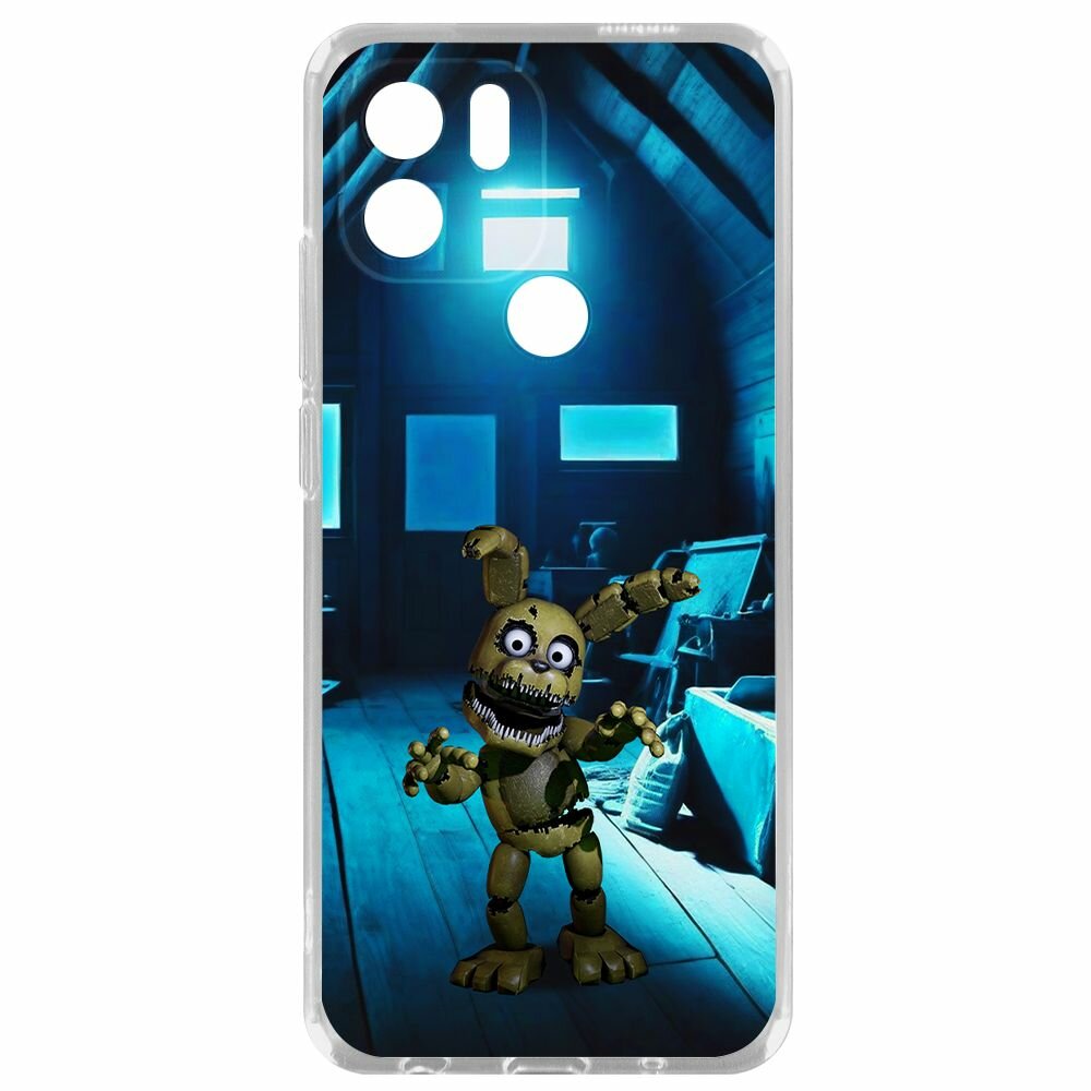 Чехол-накладка Krutoff Clear Case фнаф - Плюштрап для Xiaomi Redmi A1+