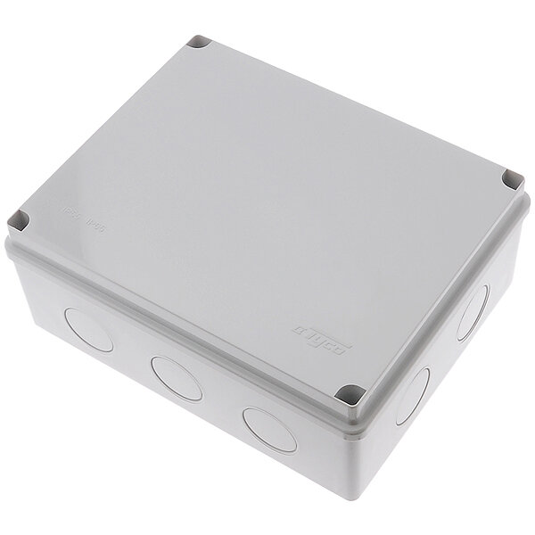 Коробка Тусо 67066 распаечная пластиковая без сальников 240х195х90мм IP55 серая (Рувинил) (4 шт. в наборе)