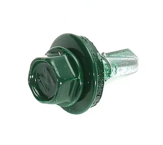 Саморез кровельный 5,5х25 RAL6005 (250шт)
