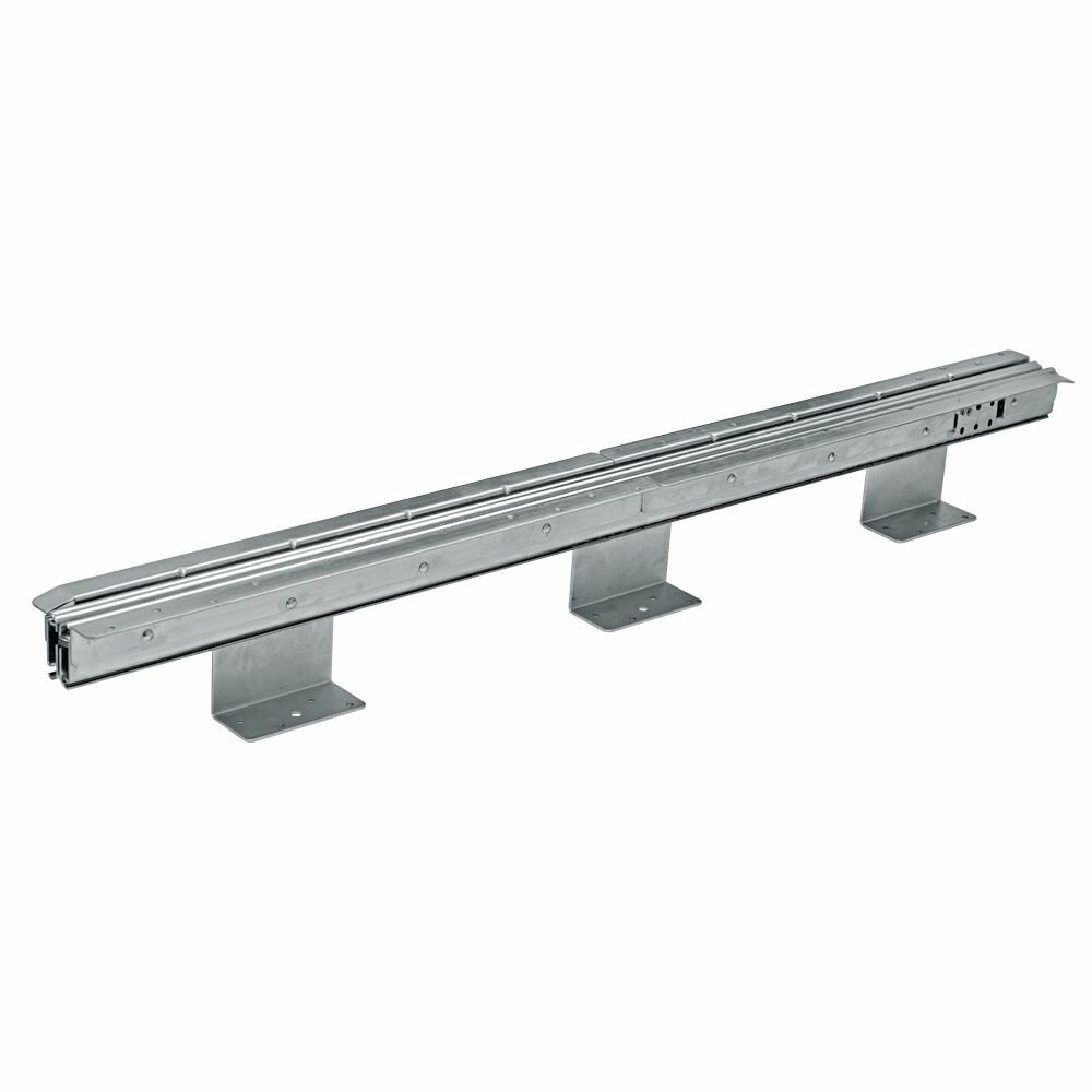 Направляющие шариковые, Механизм для бесцарговых столов.980мм размер вставки 1500мм Синхронный со стопором.