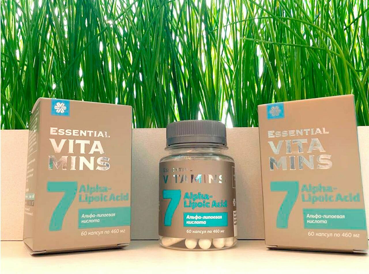 Альфа-липоевая кислота Essential Vitamins, 60 капсул