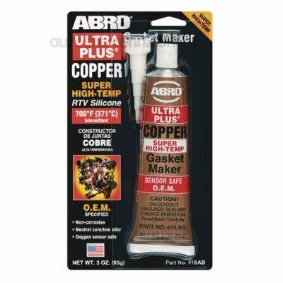 ABRO 418AB герметик силиконовый! Медный 85 г\