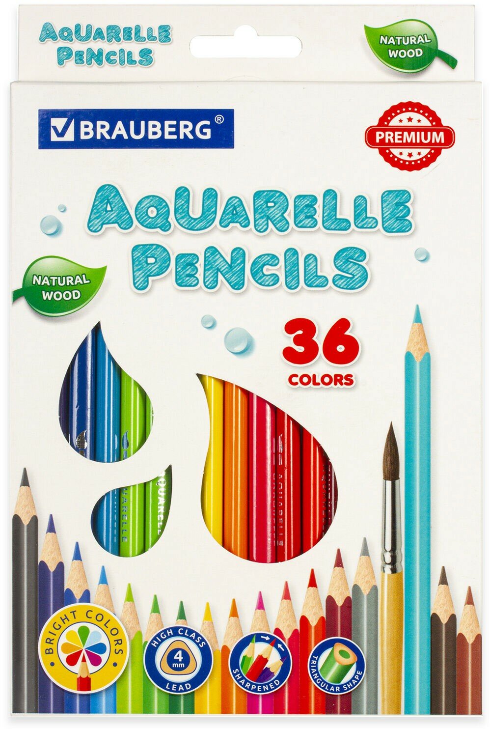 Карандаши акварельные "AQUARELLE", 36 цветов (181674)