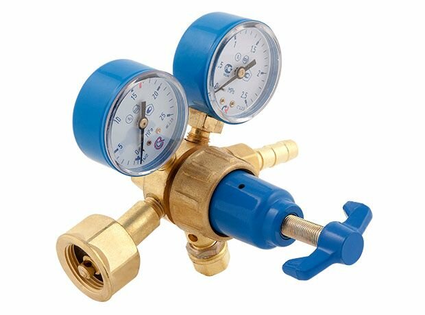 Редуктор кислородный "БАМЗ БКО-50 Мини", манометр, корпус из латуни
