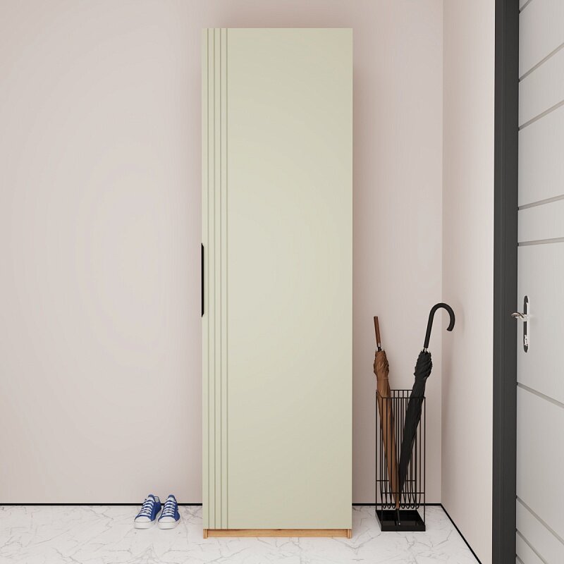 Пенал МебельЛэнд24 Астрис - 2 Сантьяго 60x38x205 серый для одежды однодверный