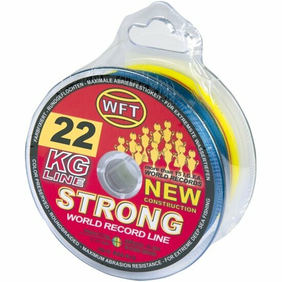 Плетеный шнур Wft KG STRONG Multicolor 600 м, 018 мм