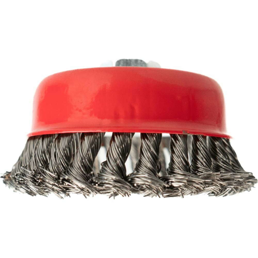Щетка‑чашка SAMGRUPP для обработки металла, витая стальная проволока, посадочный диаметр M14, SAMC‑030100100 конструкция