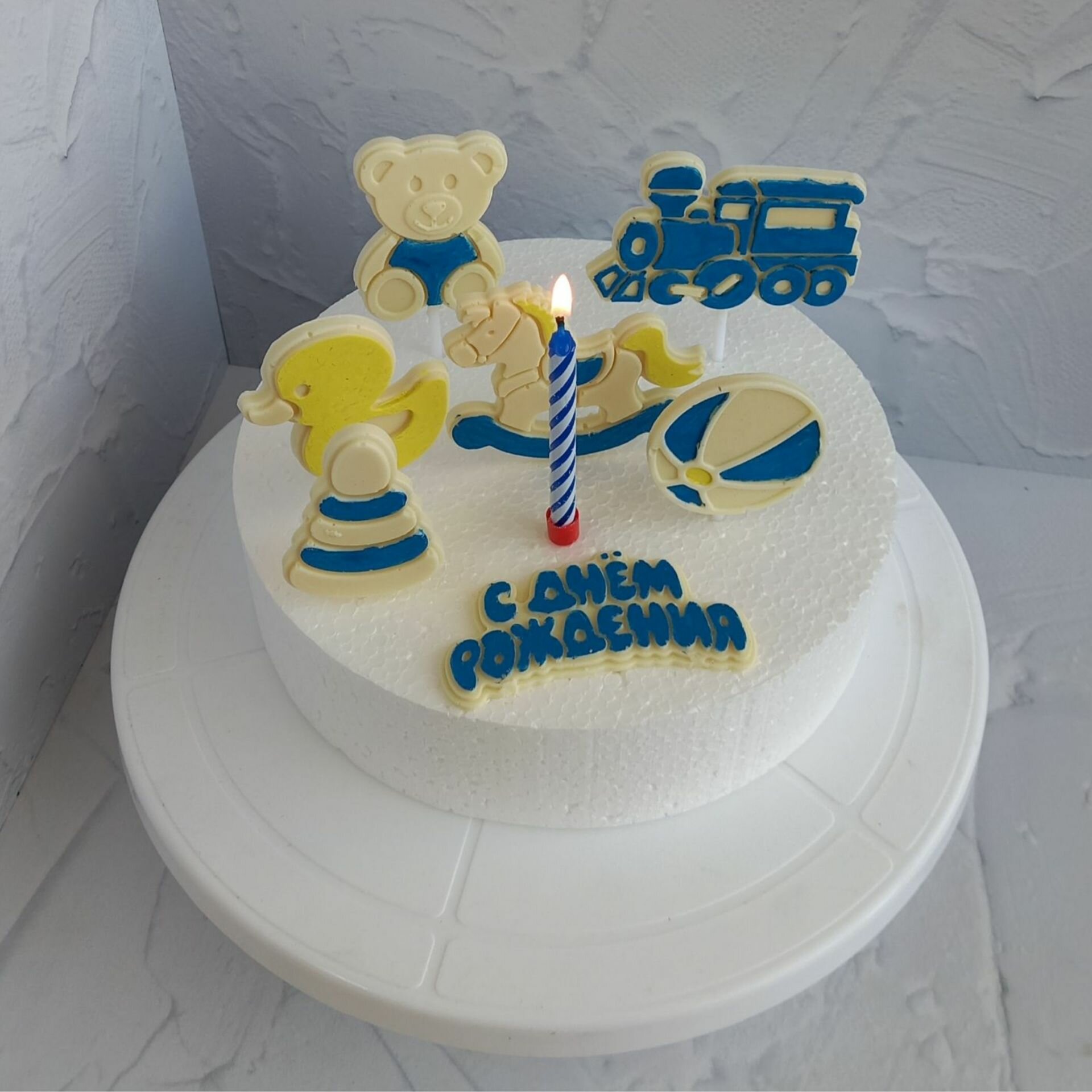 Съедобный набор топперов из шоколада для украшения детского торта, набор для детского творчества