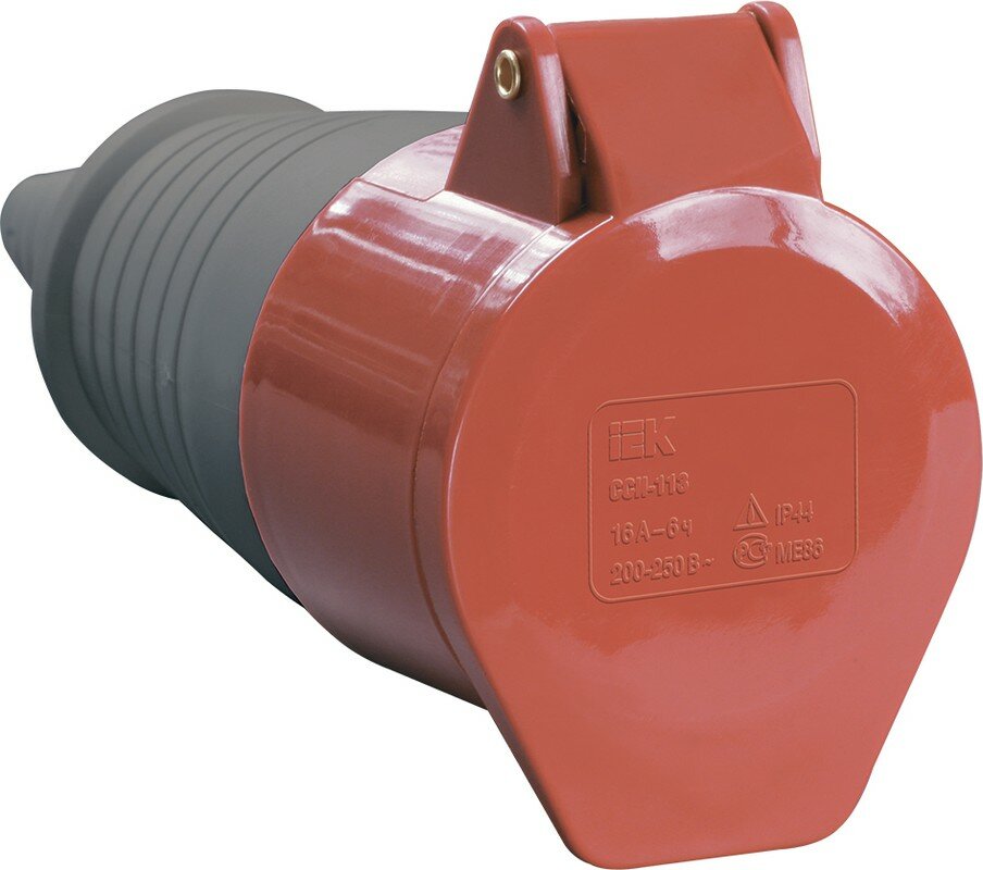 Розетка кабельная 32А 380В 3P+PE+N ССИ-225 IP44 IEK PSR22-032-5