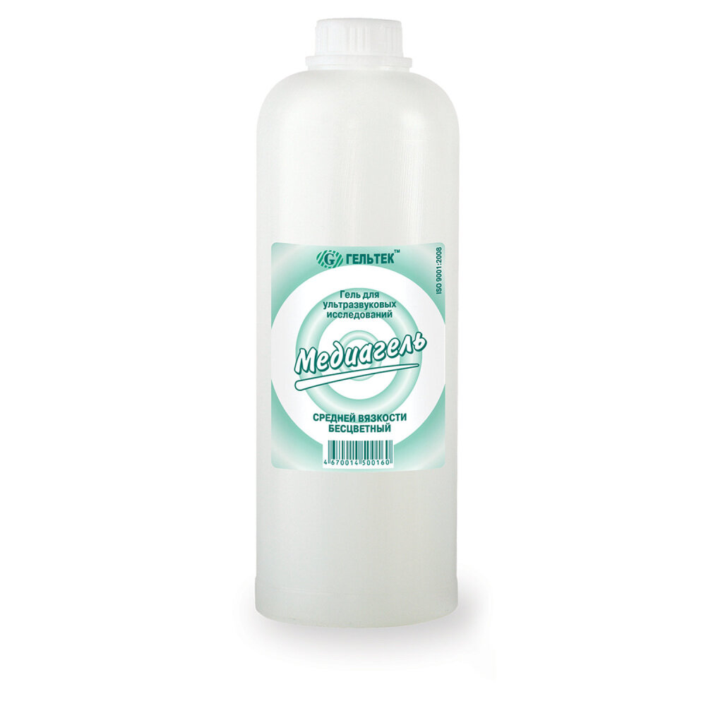 Упаковка 2 шт. Гель для УЗИ 1 кг гельтек медиагель средней вязкости, бесцветный
