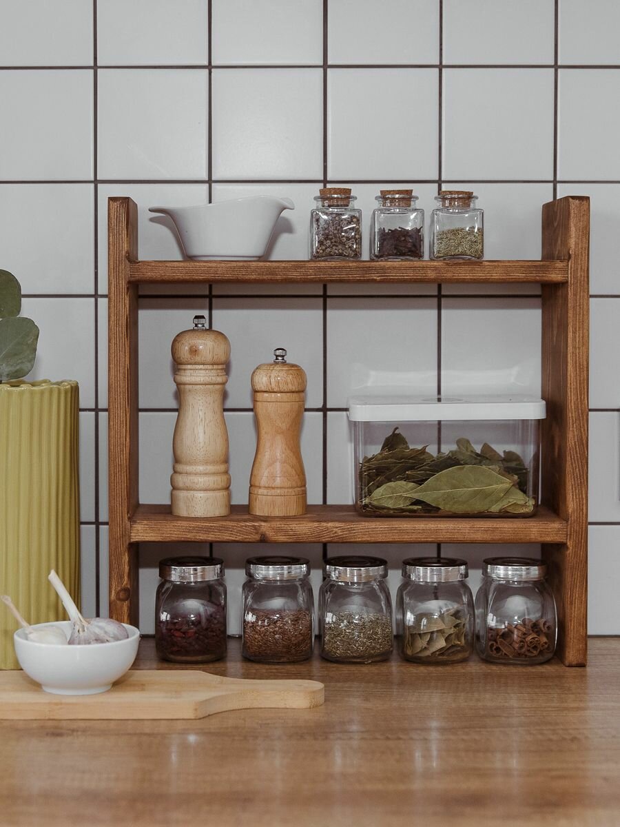 Полка для кухни настольная