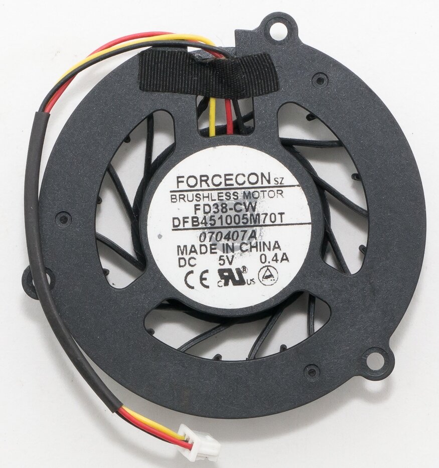 Вентилятор (кулер) для MSI MegaBook GX400 (3-pin)