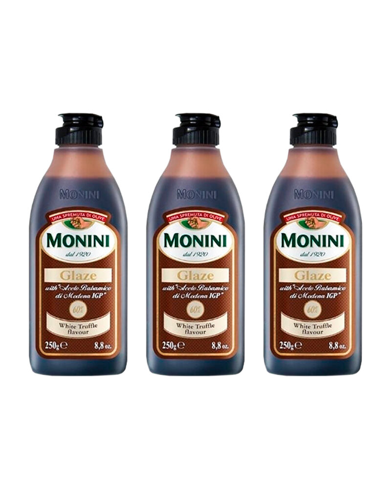 Бальзамический соус Monini со Вкусом Белого Трюфеля (глазурь) 250 мл - 3 шт