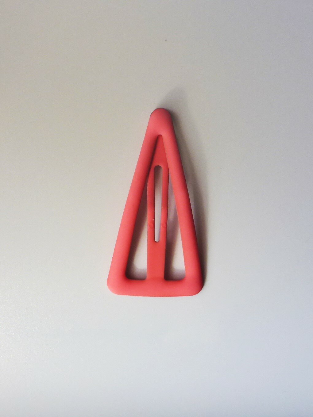 Заколка клик-клак зажим аксессуар для укладки волос треугольный т розовый