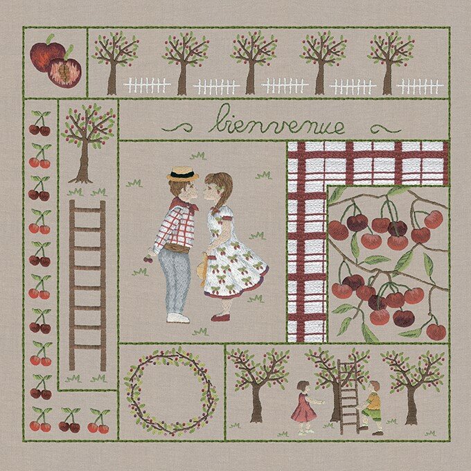 Набор для вышивания Le Bonheur des Dames #7706 June (Июнь), Гладь, 22 х 22 см