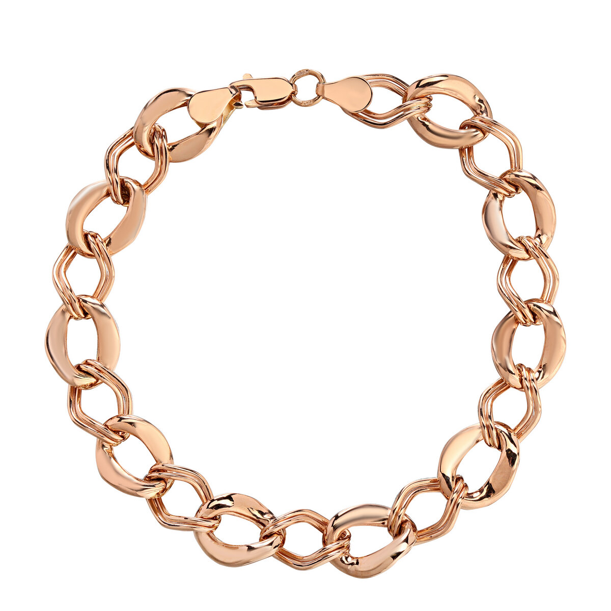 Браслет, красное золото, 585 проба