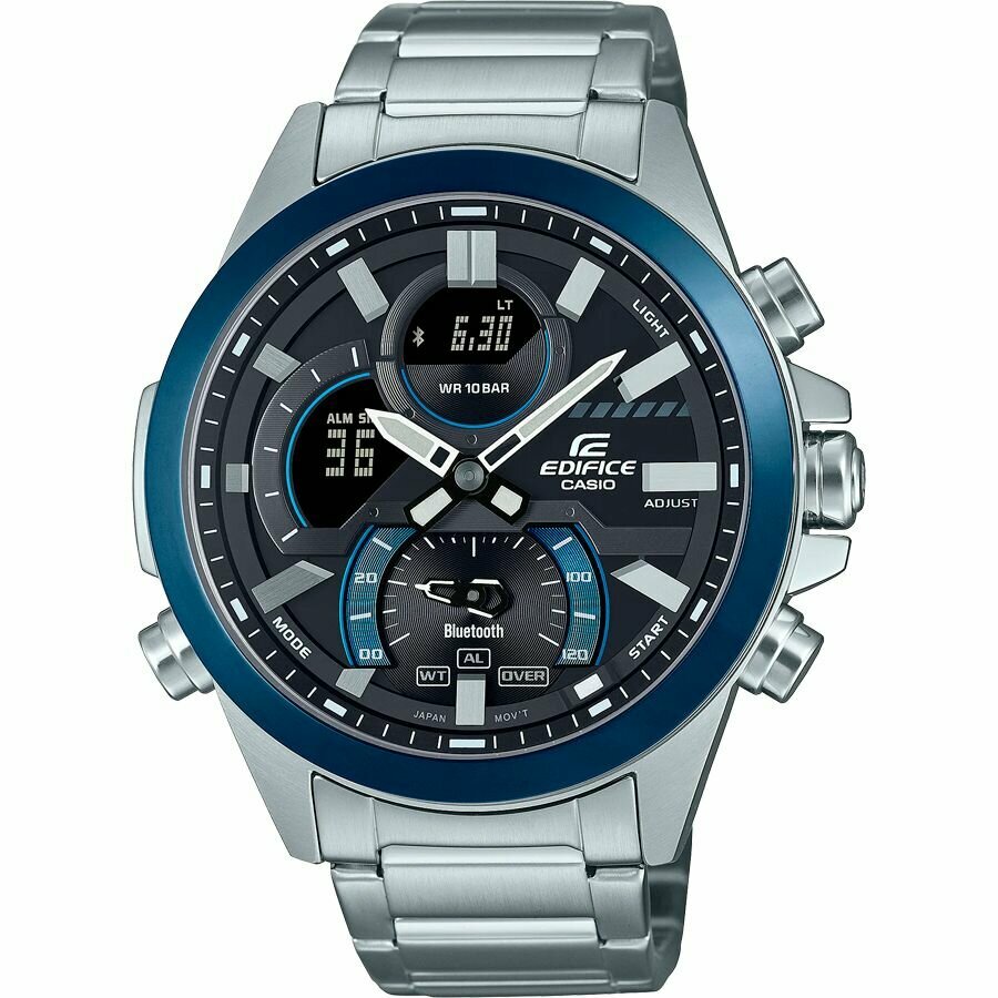 Наручные часы CASIO, синий, черный, серебряный