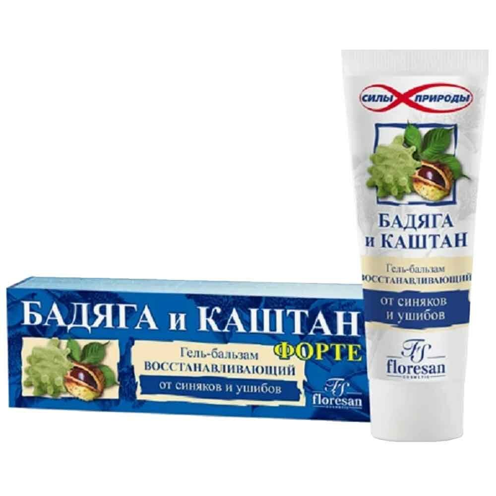 Floresan Силы природы Ф193 Гель-бальзам Бадяга и каштан Форте восстанавливающий, 75 мл