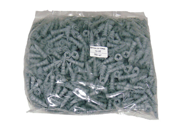 Дюбель DRIVA 12х32 (500 шт.) 1упак