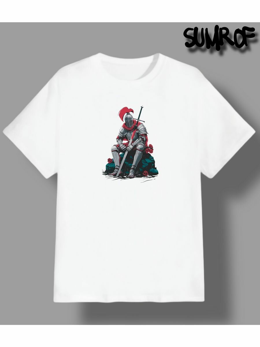 Футболка рыцарь средневековье доспехи