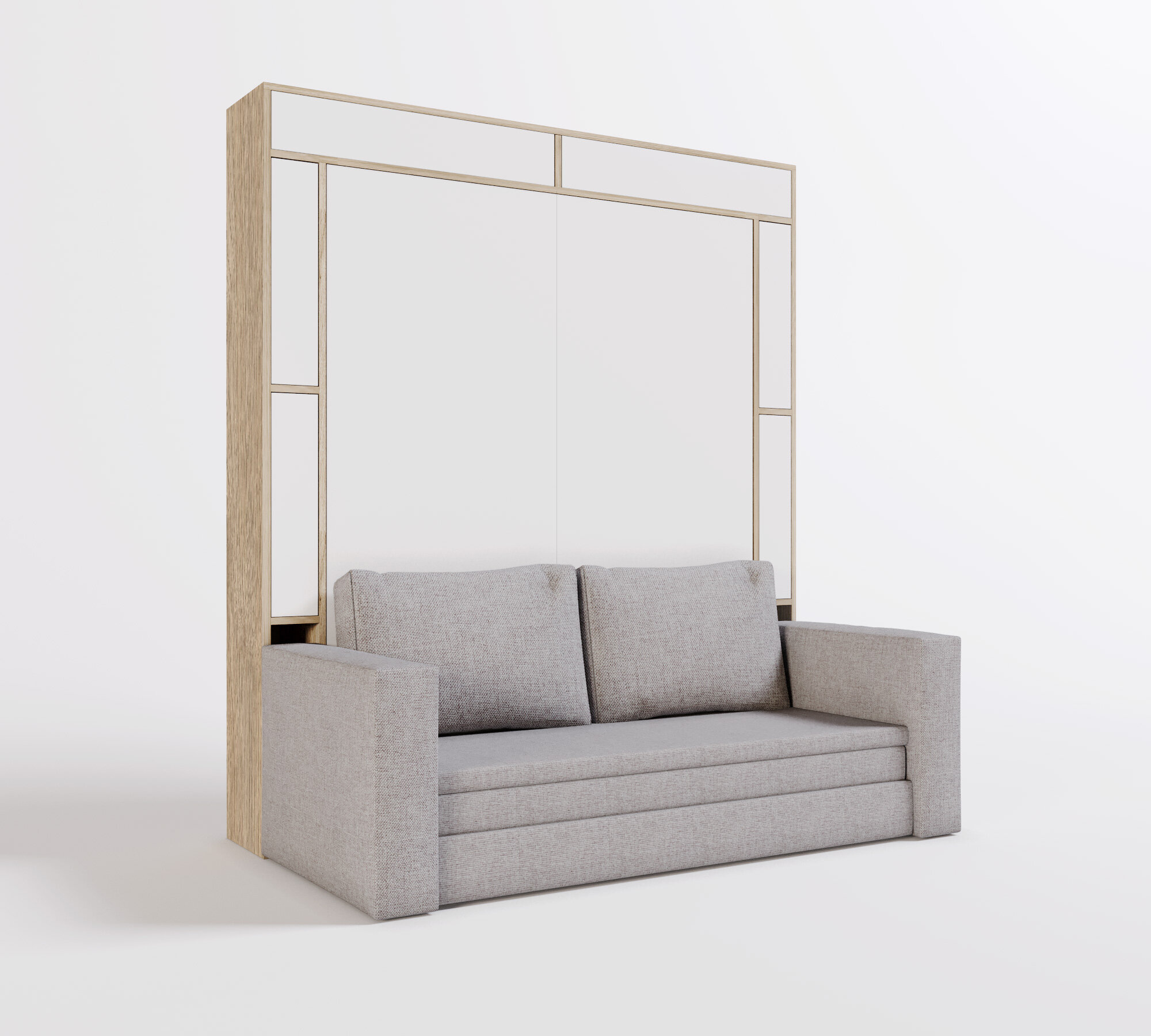 Шкаф кровать-трансформер с диваном Летто Гранде 1400 Форма Сканд