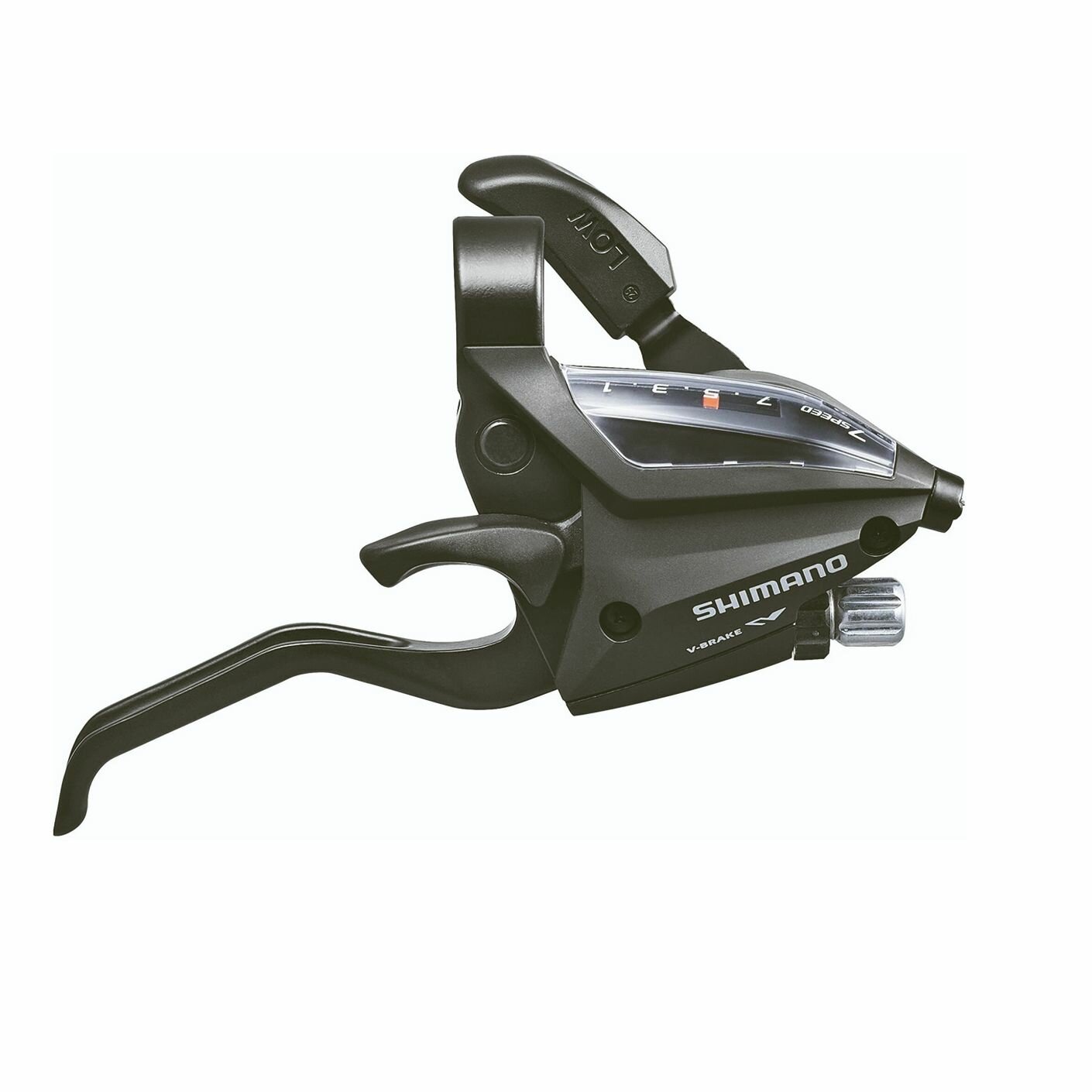 Шифтер для велосипеда Shimano Altus ST-EF500-7R-2A, правый, 7 скоростей, под 2 пальца, арт. 590111
