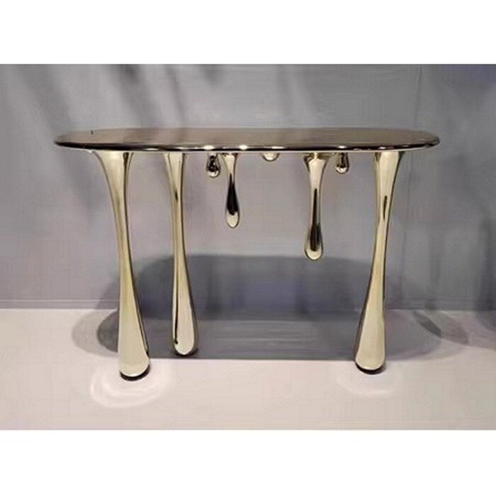 Консоль Goccioline (овальный, золото гальваника)