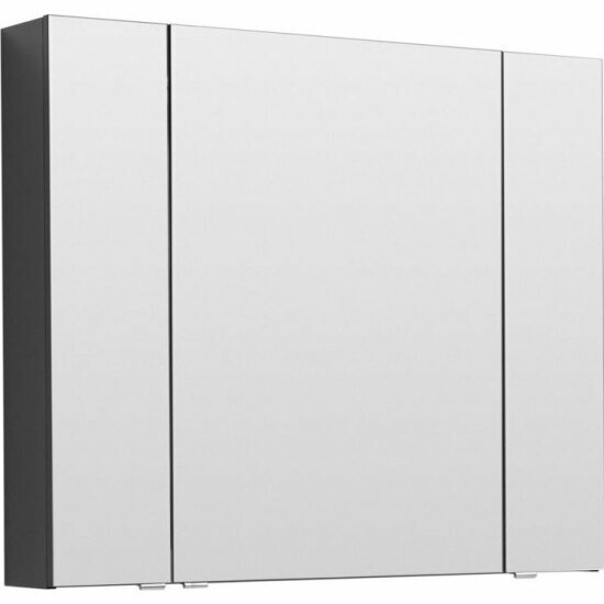 Зеркало шкаф Aquanet Алвита 100 цв. серый антрацит (240113)