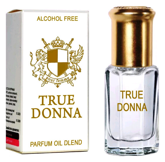 Парфюмерное масло True Donna, 6 мл