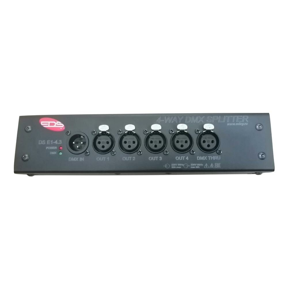 DS-E1-4.3 Туровый DMX сплиттер, EDS