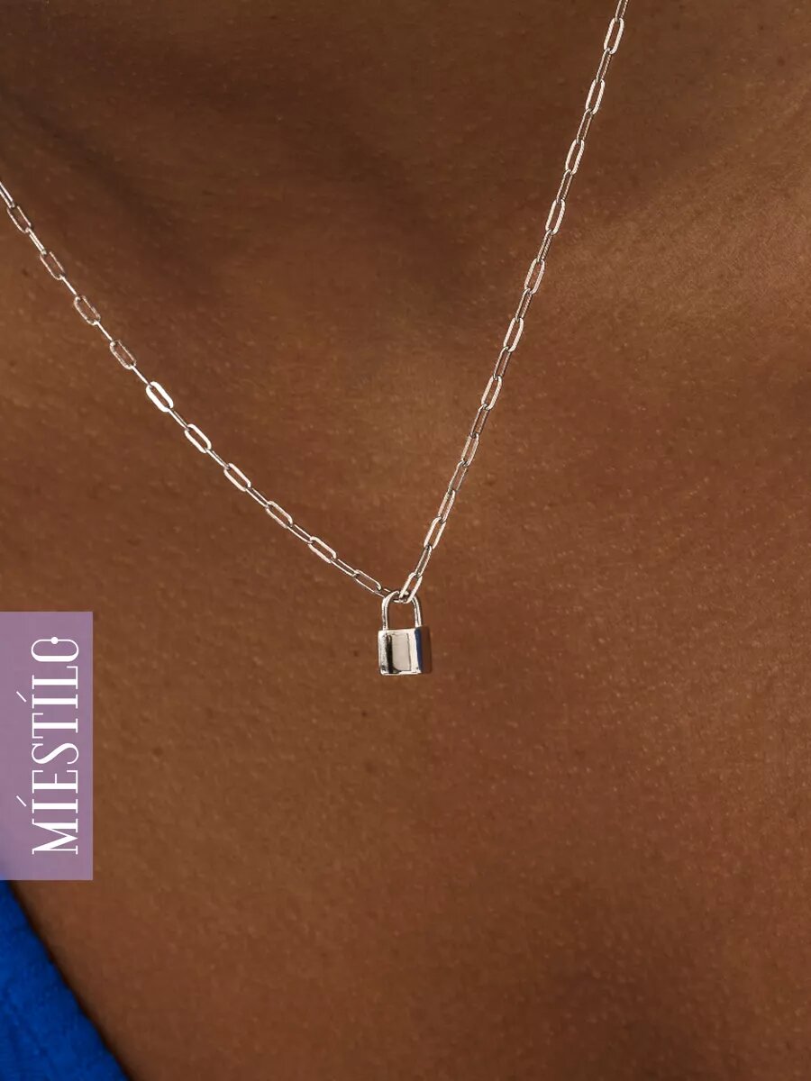 Колье, серебро, 925 проба, родирование