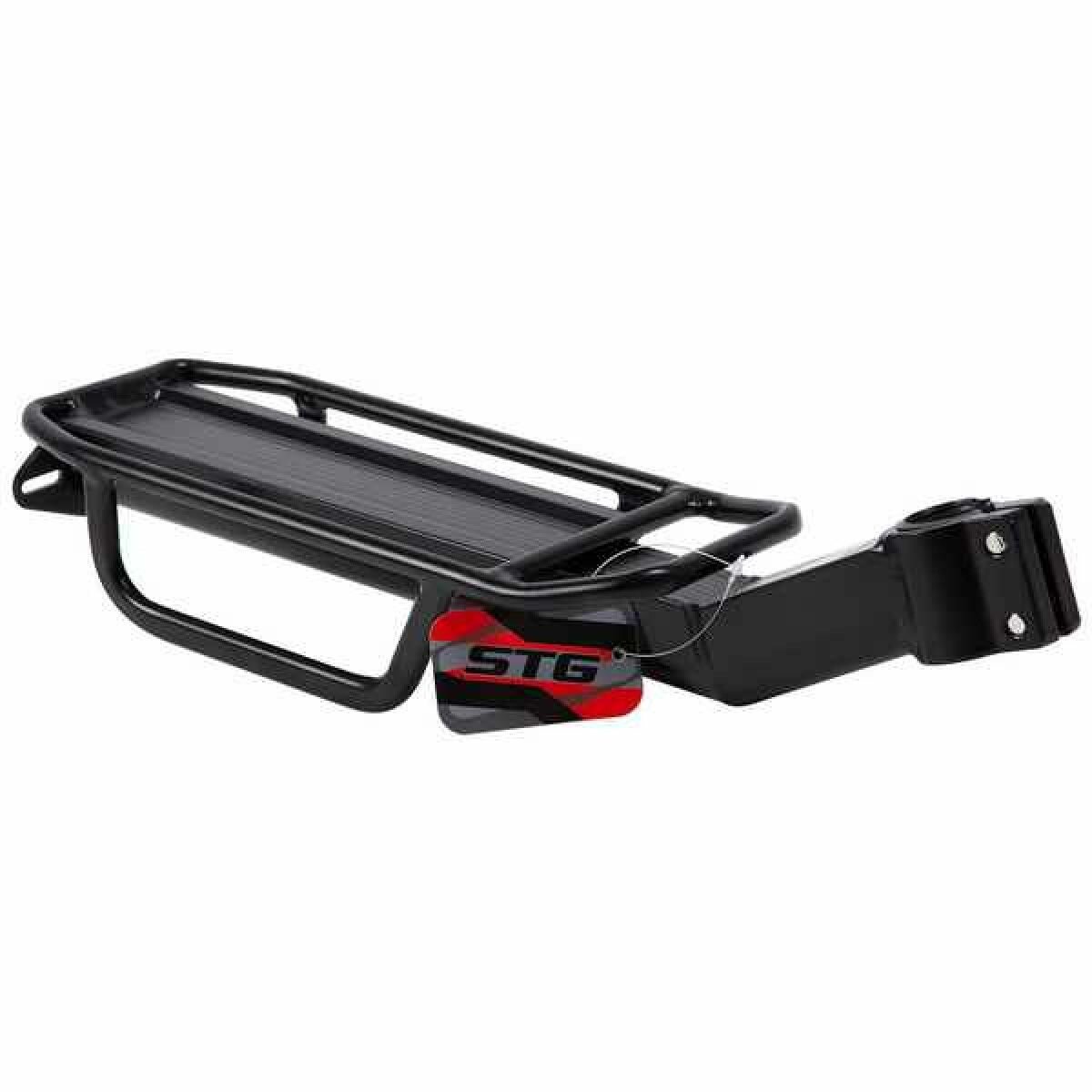 Багажник для велосипеда 26"-28" задний KWA-618-06 на подседельную трубу, алюминий, черный