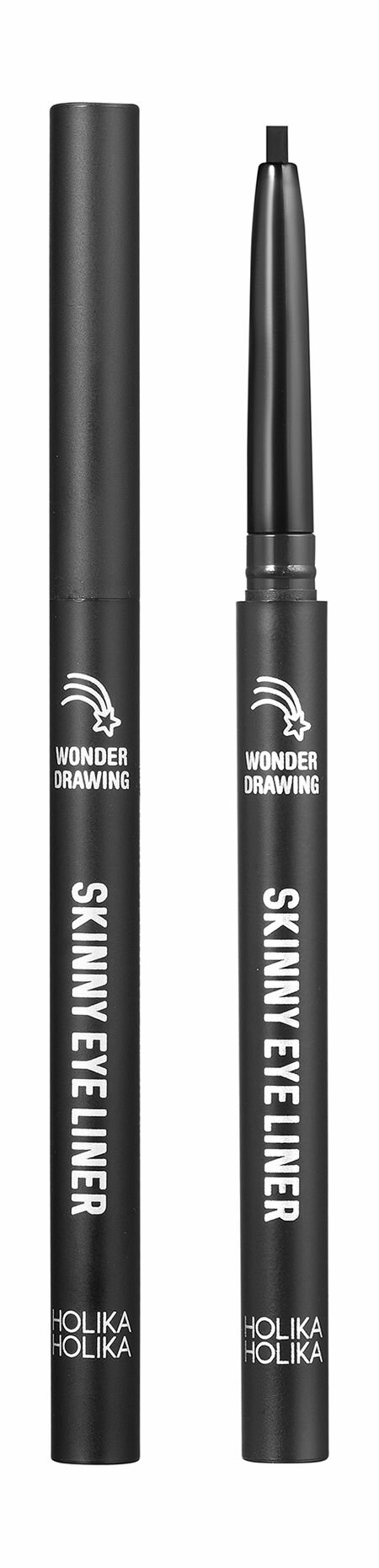 HOLIKA HOLIKA Подводка-карандаш для глаз Wonder Drawing Skinny Eyeliner, 0,14 г, 01 Real Black