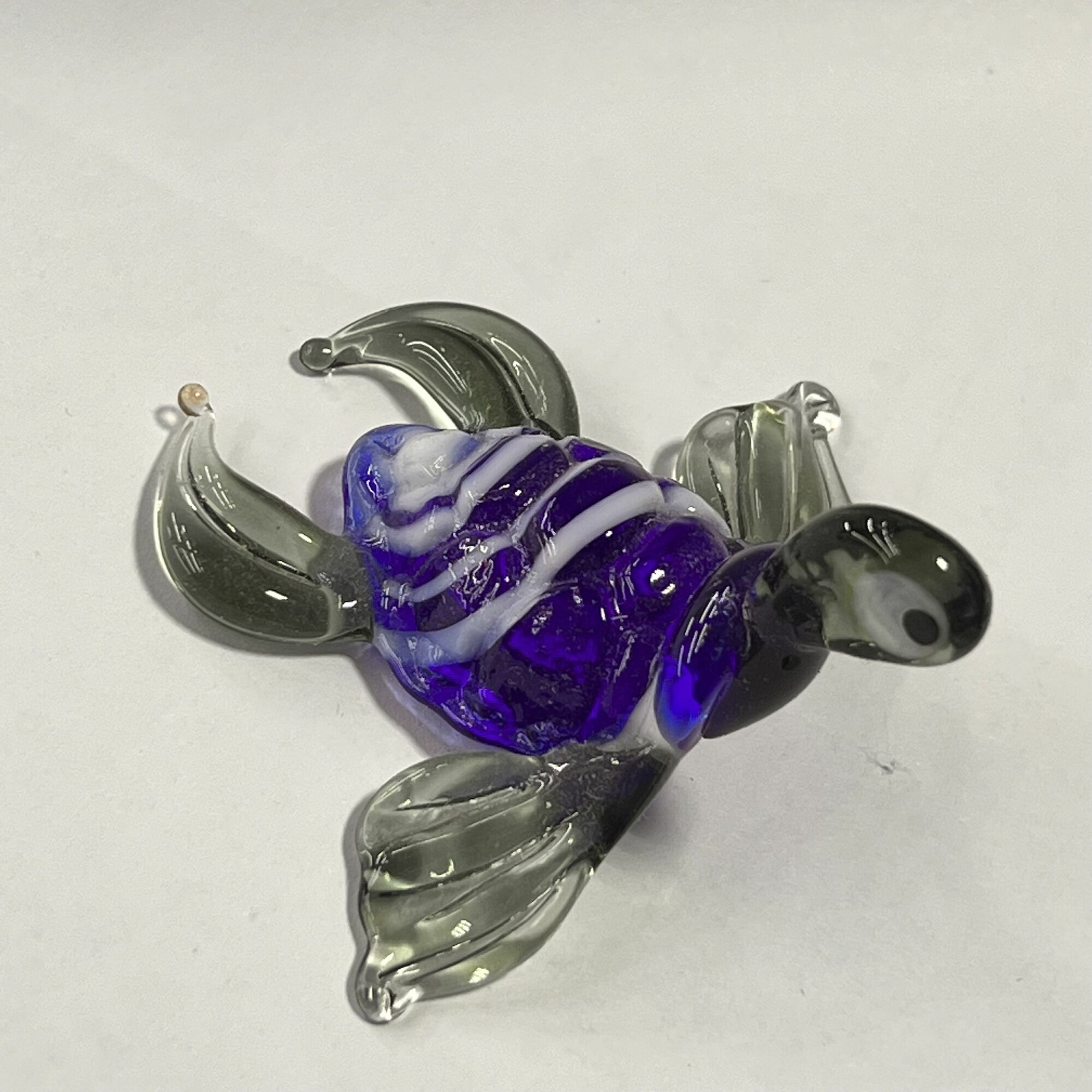 Фигурка стеклянная "Черепаха" Синяя Морская