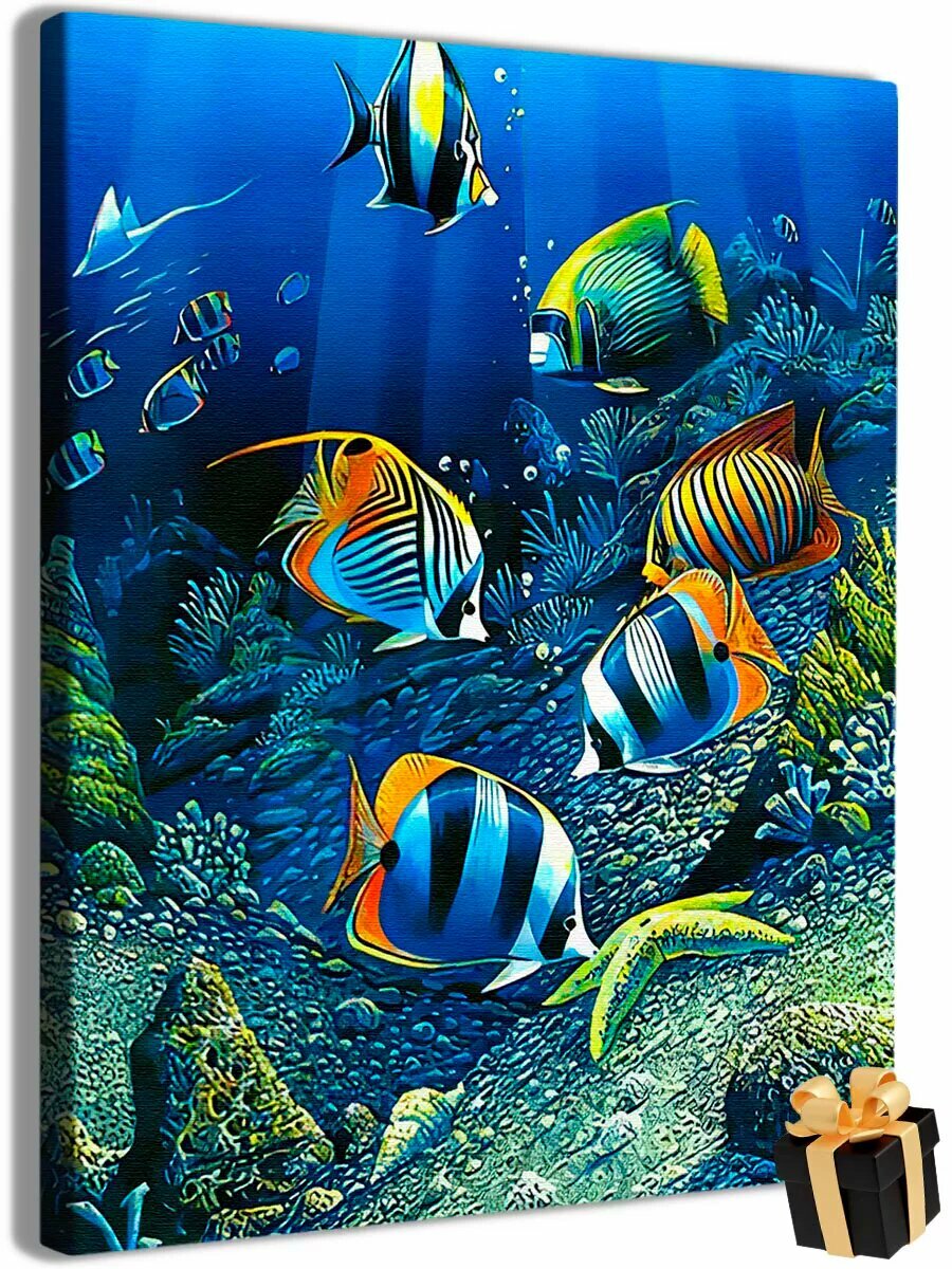 Картина по номерам рыбки