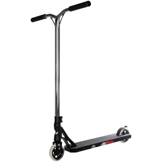 Самокат Novatrack Psycho 90, 110 мм, IHC, алюминий, черный с серебристым