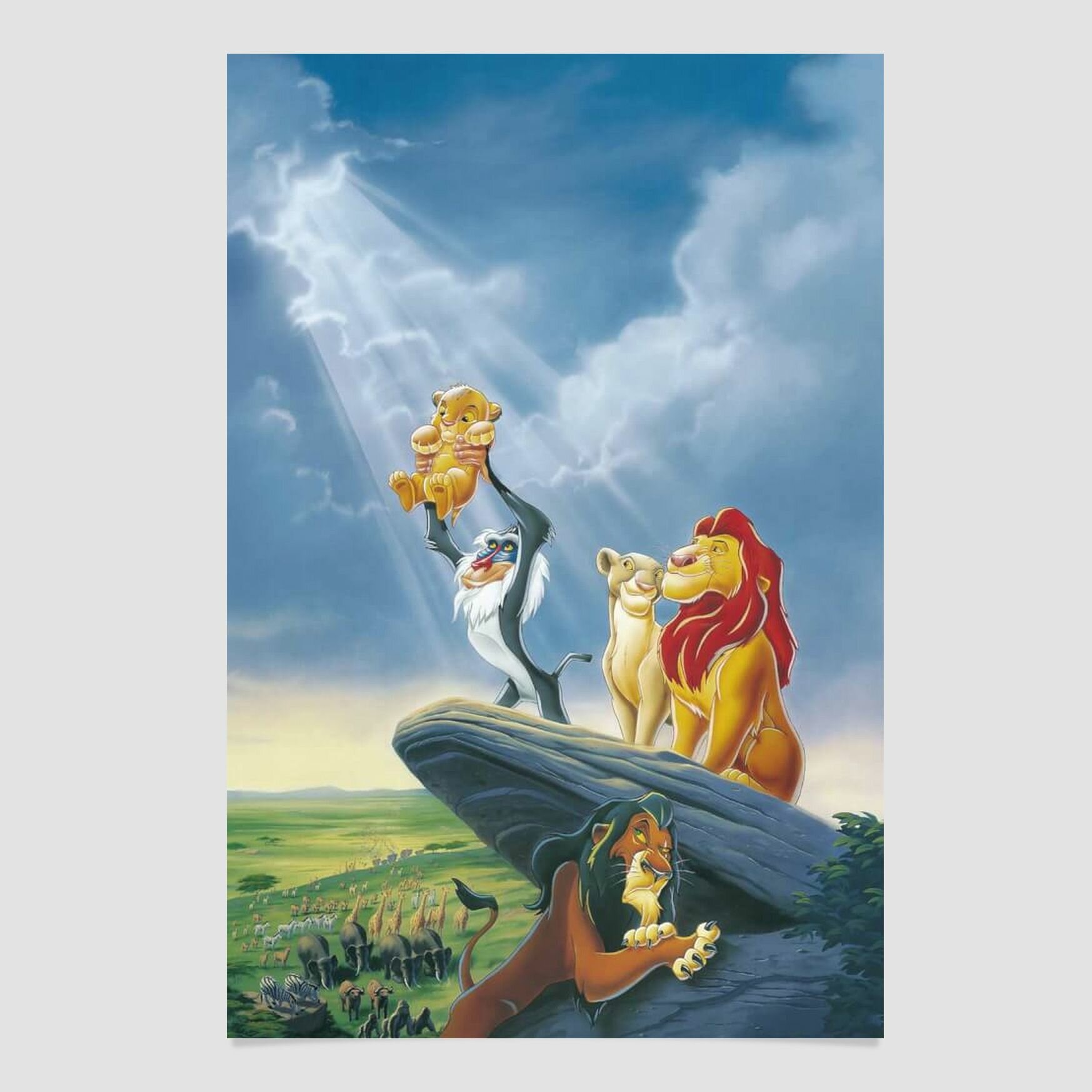 Постер (плакат) по мультфильму Дисней Король Лев 40x60 см. от Poster4me