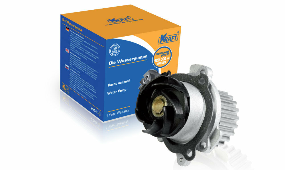 Насос водяной на ВАЗ 2170, Lada Vesta, X-Ray KRAFT KT 059304