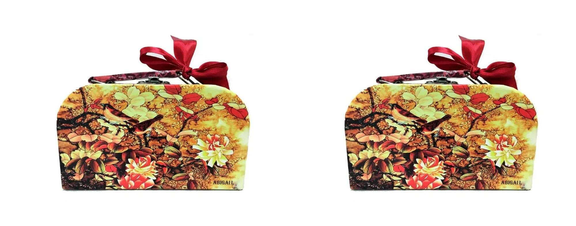 Abigail Чай черный листовой Молочный улун, Кейс Пейзаж с птицами 85 г, 2 шт