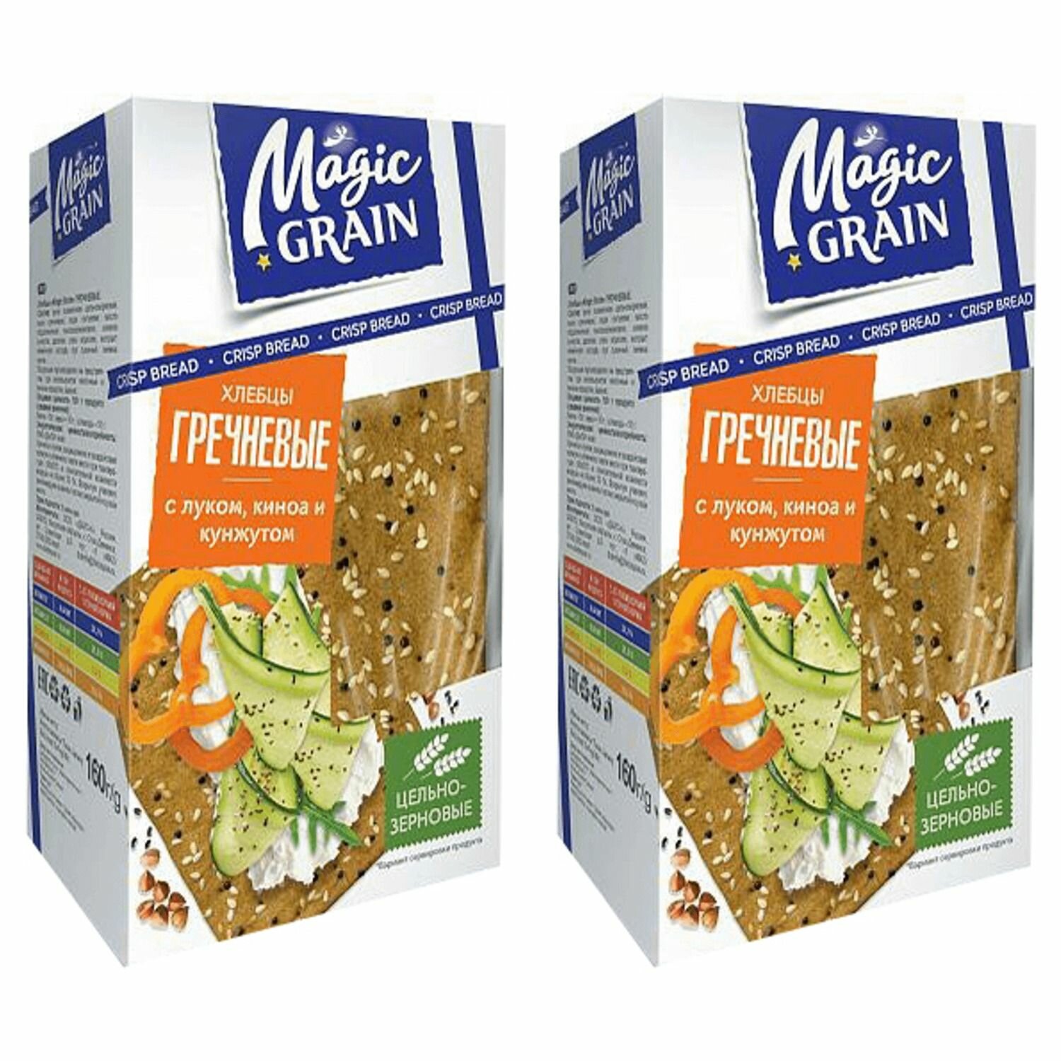 Magic Grain Хлебцы Гречневые, 160 г, 2 уп