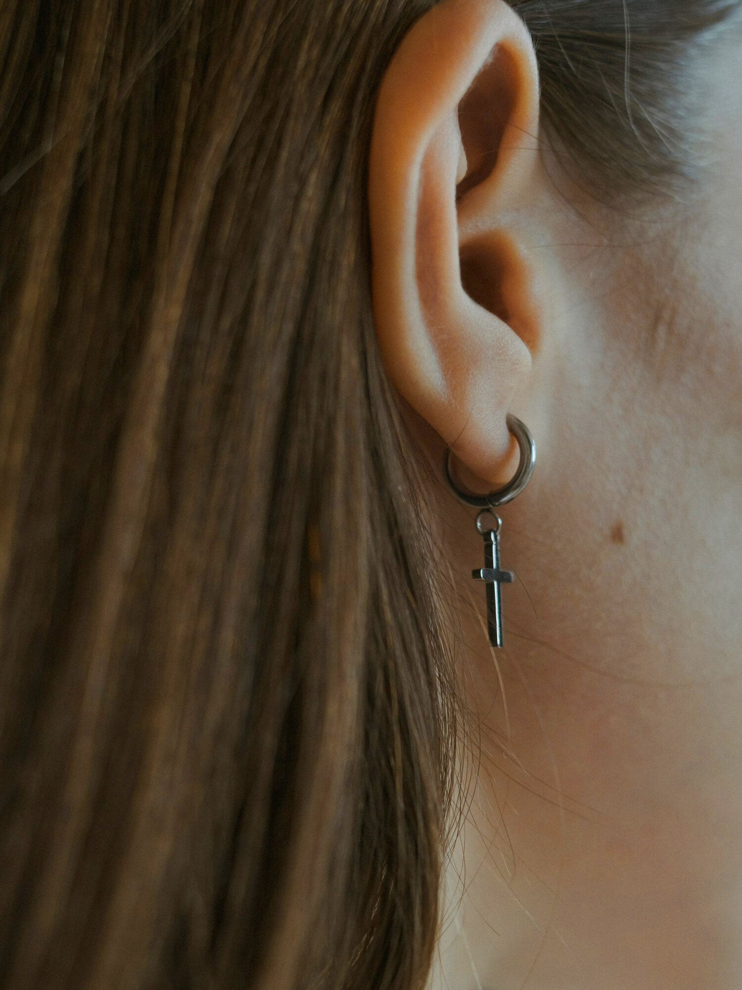 Серьги двусторонние