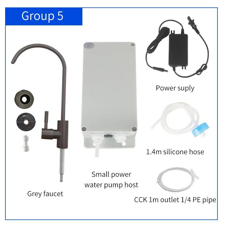Электрический насос для крана Tungfull 12В 1,5 л/мин Set 5