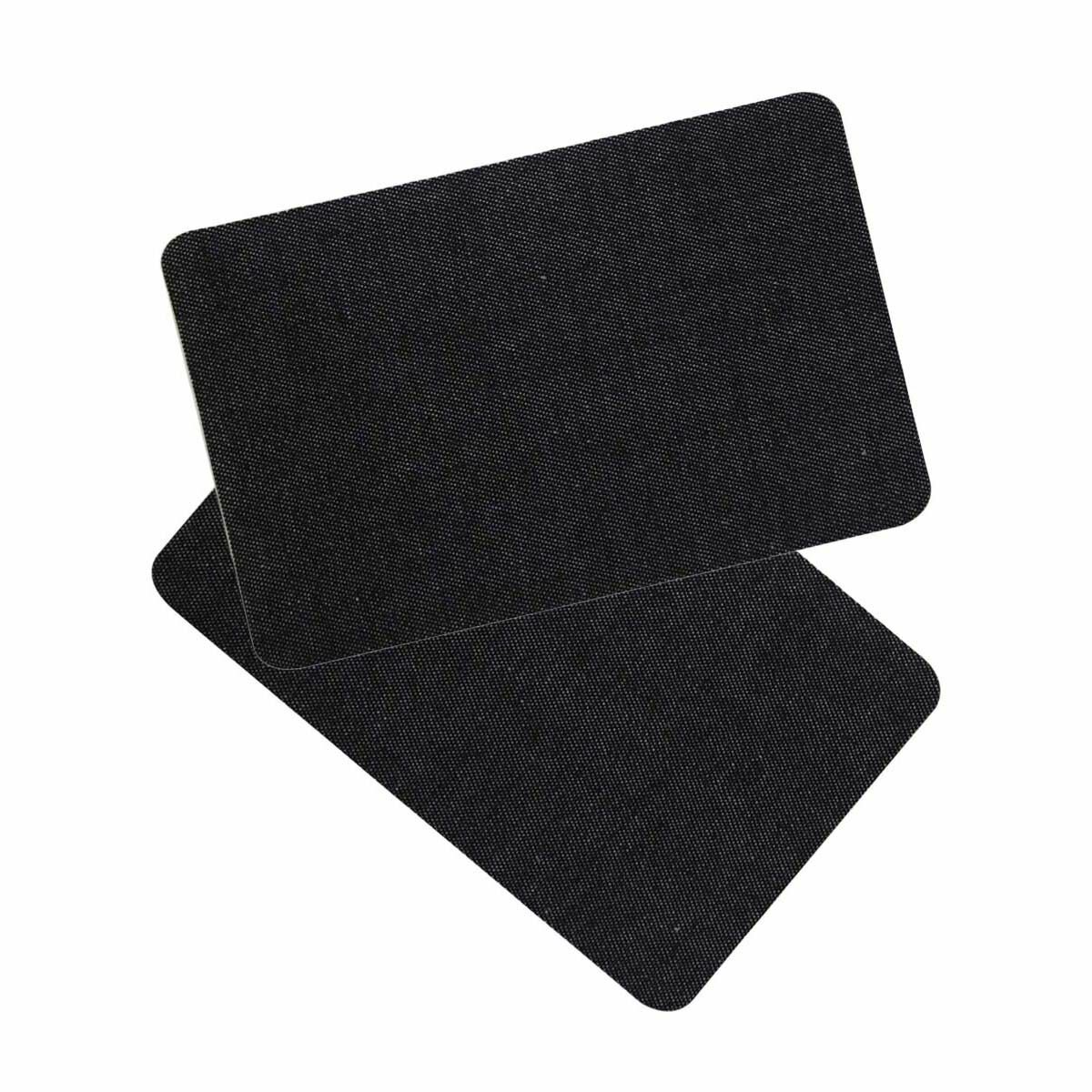 810216 Термозаплатки джинсовые, чёрный, 10*15 см, упак./2 шт, Hobby&Pro