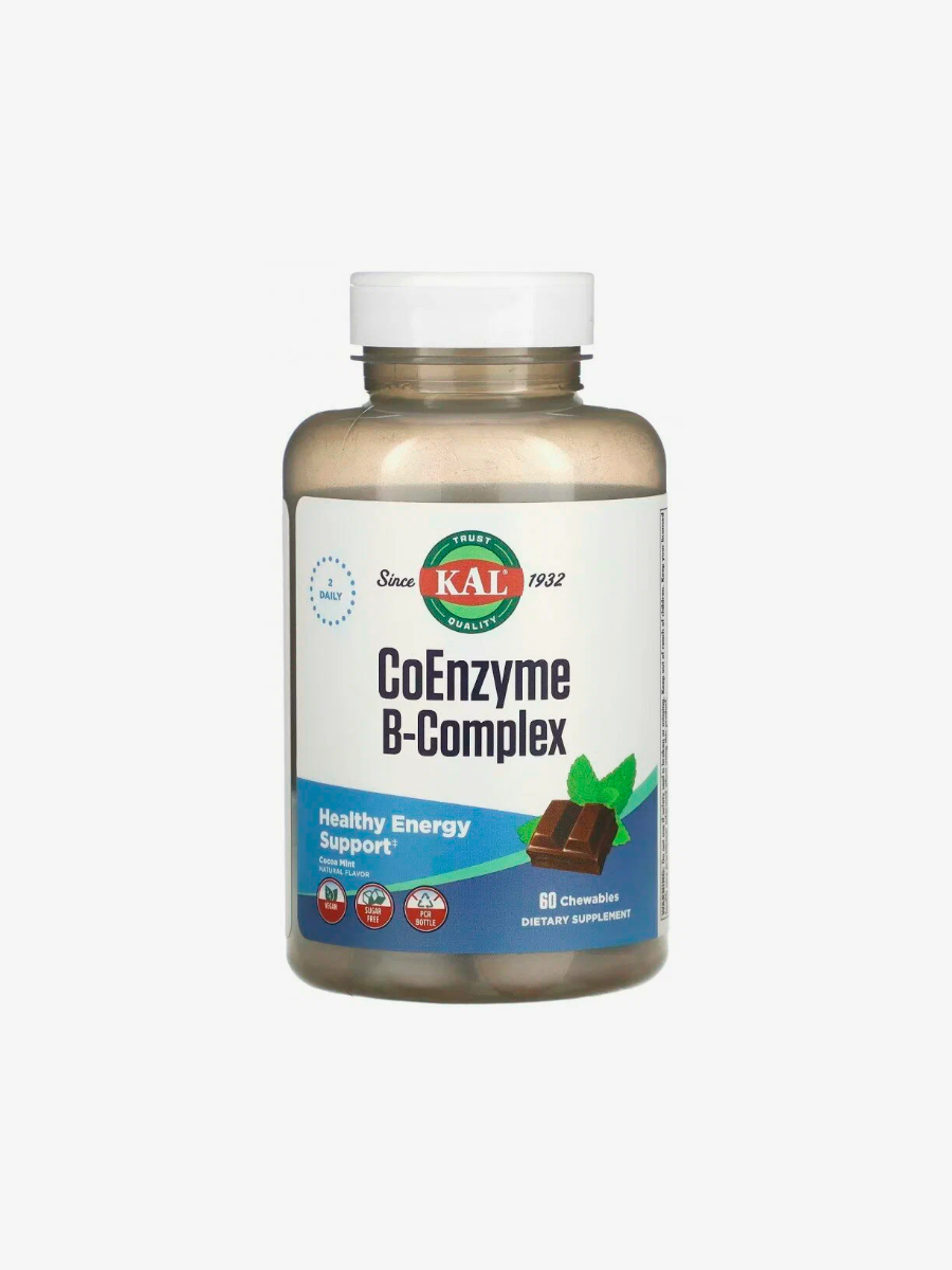 Kal Coenzyme B-Complex 60ct Chocolate Mint
