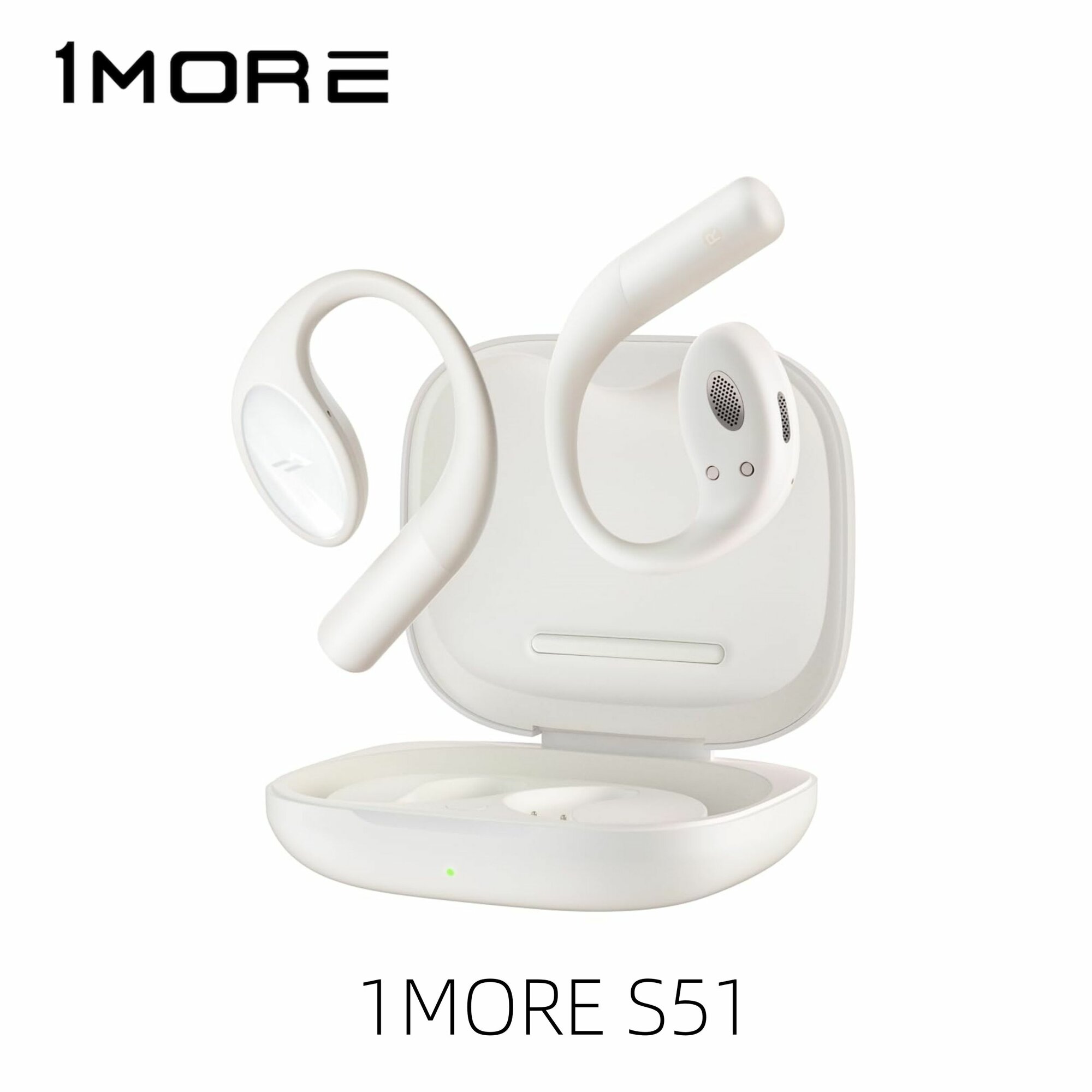 1MORE S51 Открытые наушники, легкие и безопасные, открытые наушники беспроводной Bluetooth, 40H время воспроизведения, Басс больше, IPX5 водонепроницаемый, звонки четкие, режим игры