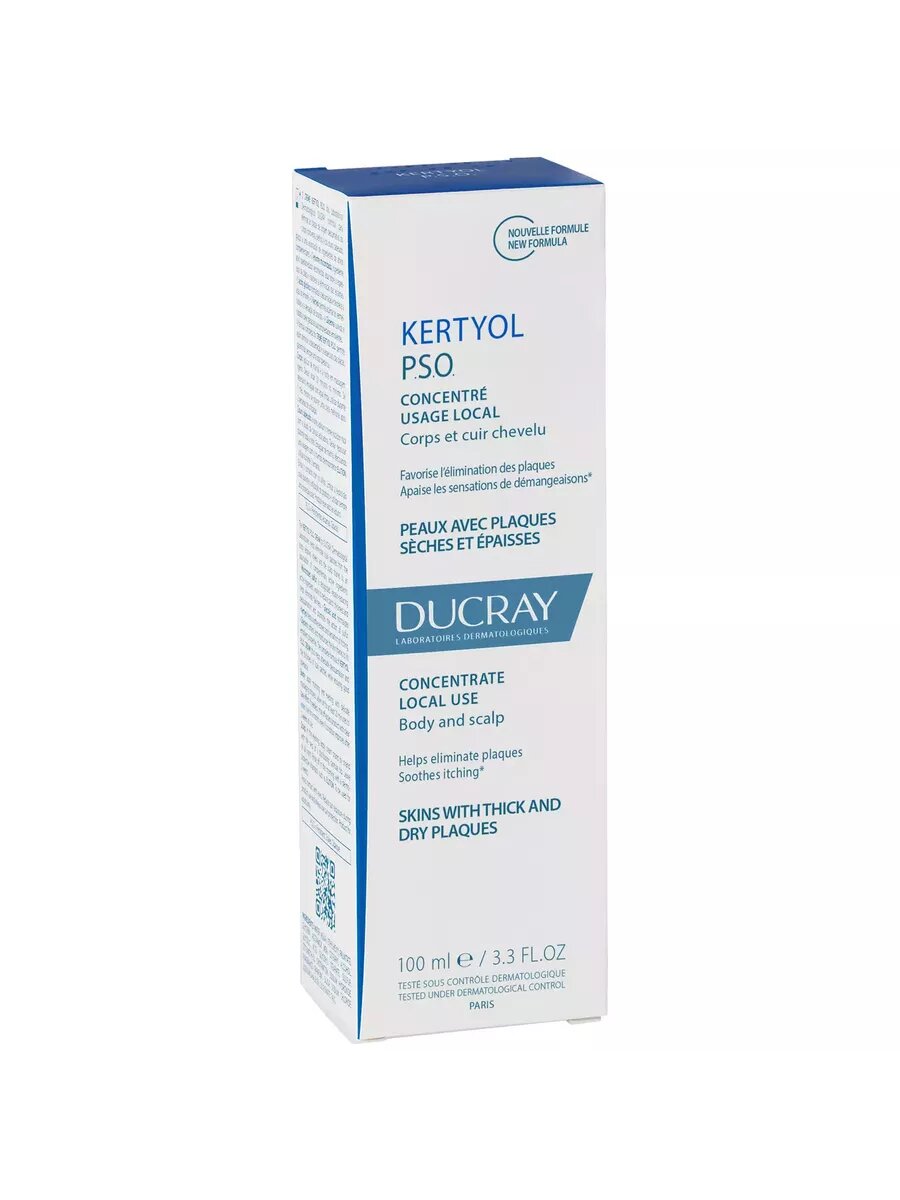 Концентрат Ducray Kertyol P.S.O, против шелушения, для тела и кожи головы, 100 мл